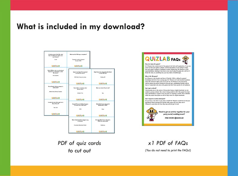 90s Trivia Quiz | Family Game Night, Pop Culture (printable Cards) - Etsy