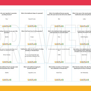 Pancake Day Quiz Pancakes Trivia Questions Culture and Tradition Quiz ...