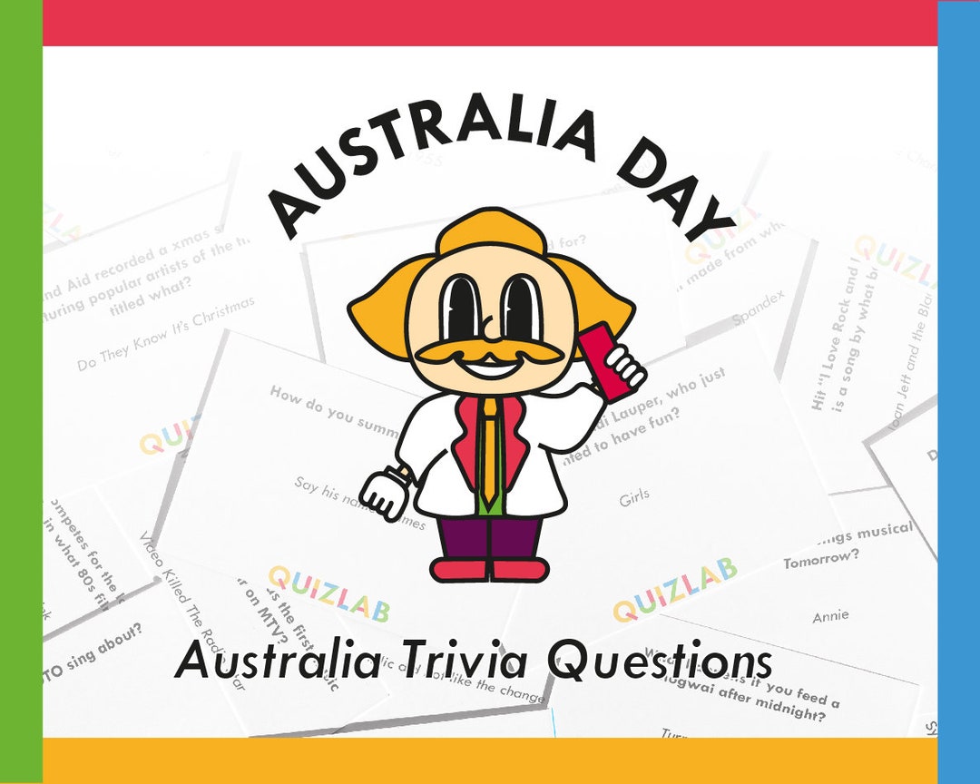 Australia Day Quiz | Aussie Trivia Questions | Outback Quiz | Cut and ...