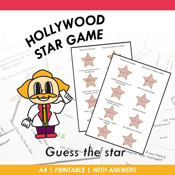 Movie Star Hollywood - Etsy