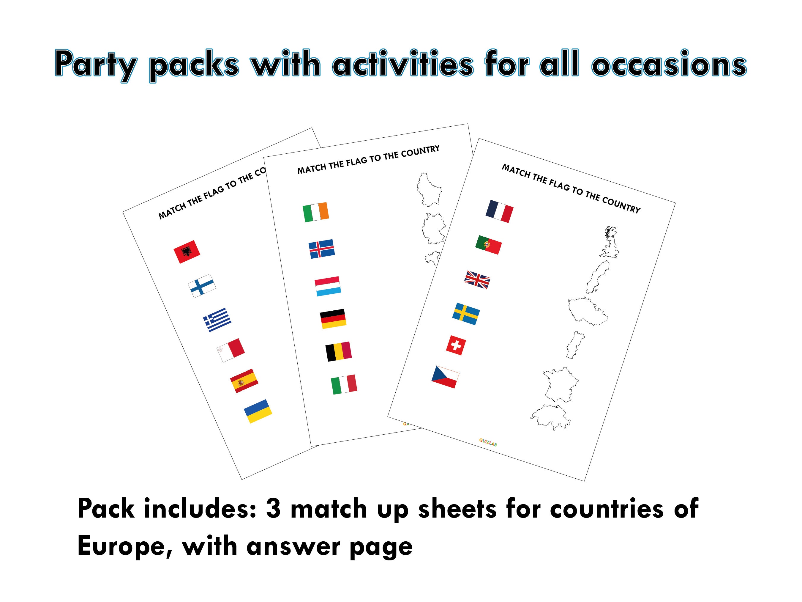 Match the Flag Game | European Country Quiz | Map and Flag Quiz Game ...