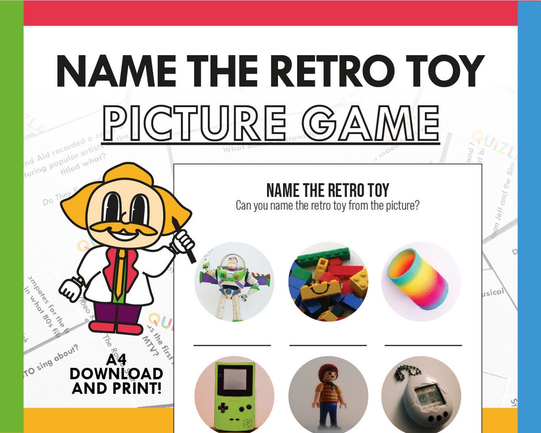 Retro Toy Picture Game | Name the Old Toys | Family Quiz | Throwback ...