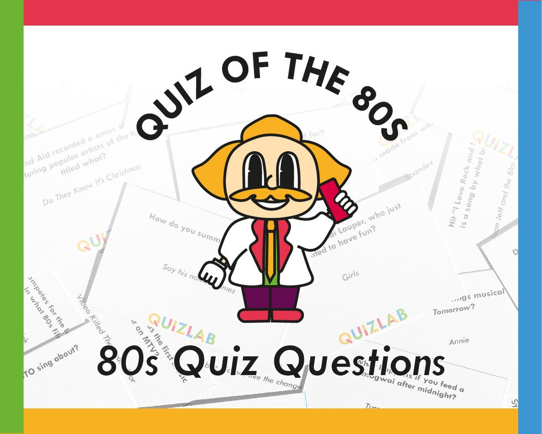 80s Quiz Deck | What Happened in the 80s | Family Quiz of the Decades ...