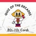 Family Quiz | Decades Quiz Bundle | 80s 90s 00s 10s Quiz Questions ...