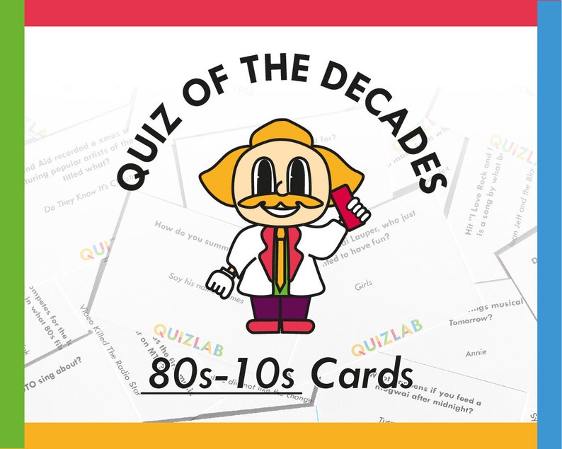 Family Quiz | Decades Quiz Bundle | 80s 90s 00s 10s Quiz Questions ...