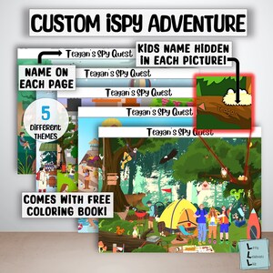 Custom Name I Spy Game, Look and Find Objects Game for Kids, Montessori ...