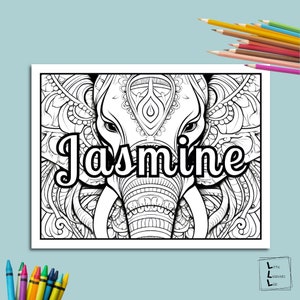 Printable Custom Name Coloring Page for Kids, Personalized Name ...