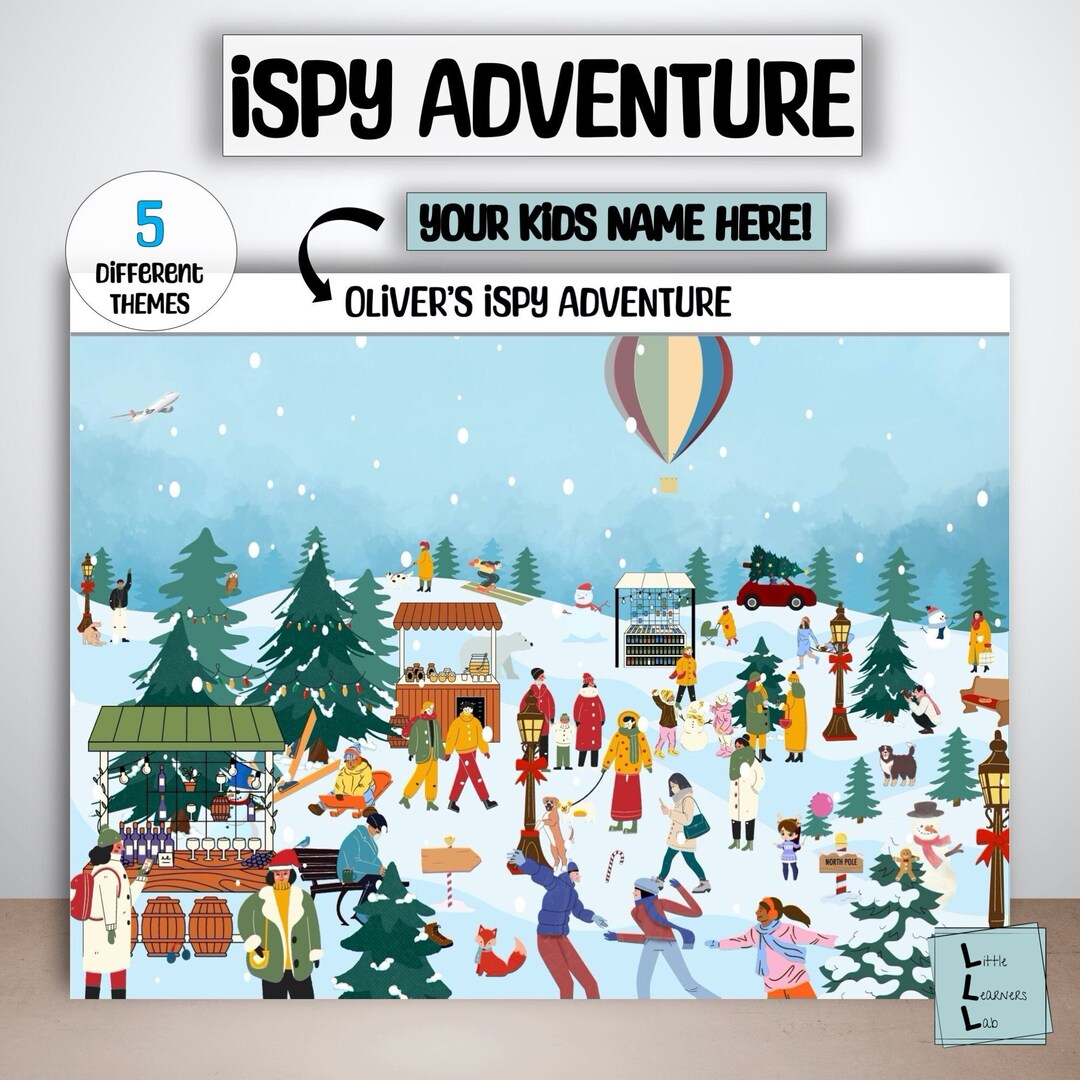 Custom Ispy Game Look and Find Objects Game for Kids Montessori Ispy ...