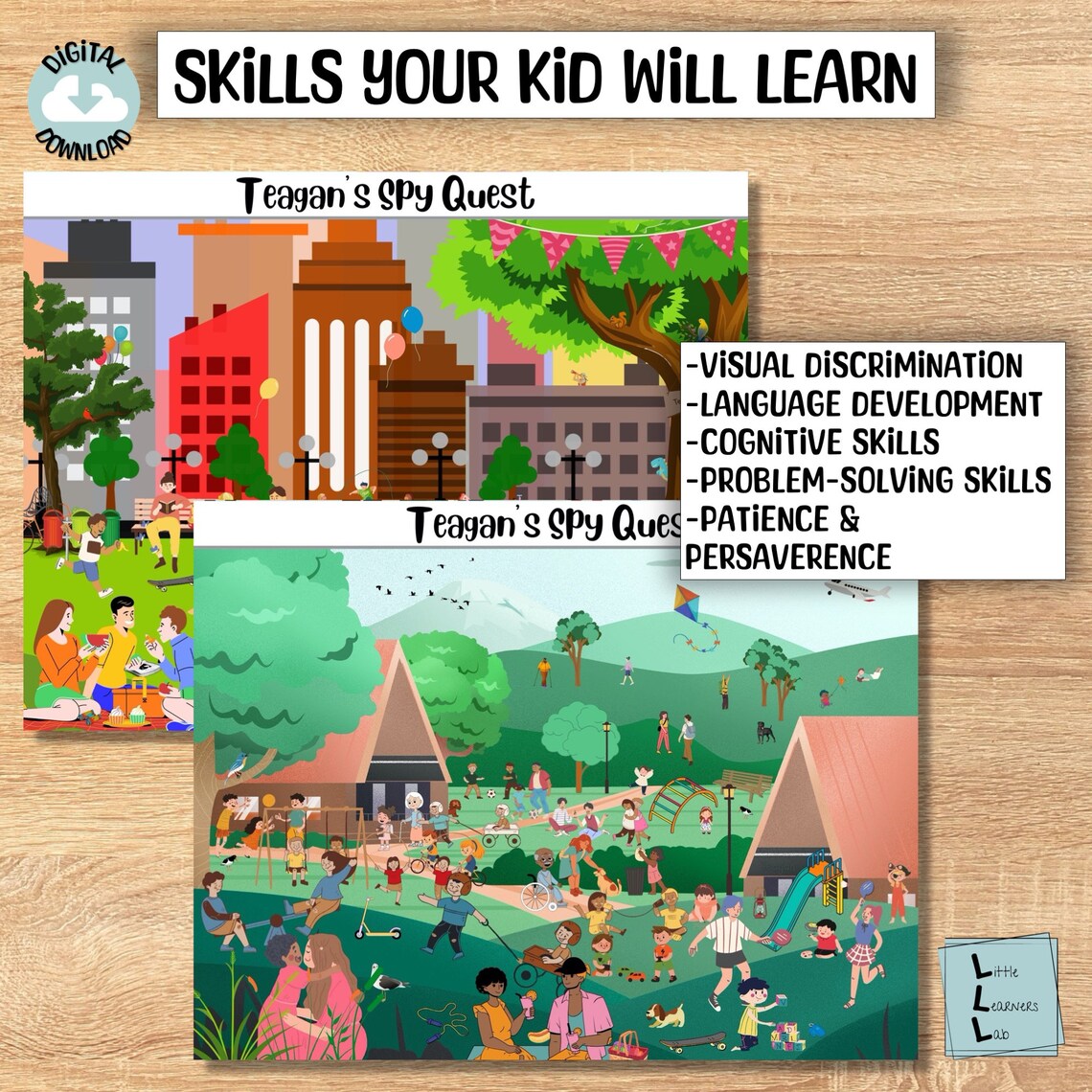 Personalized I Spy Activity for Kids, Custom Printable, I Spy Game, I ...