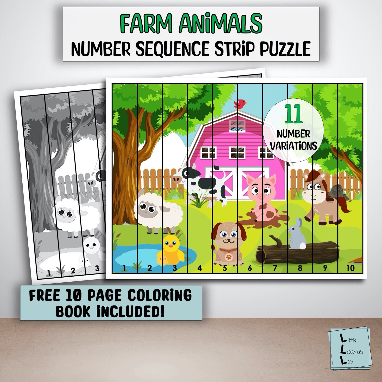 Skip Counting Puzzle, Montessori Math Printable, Kindergarten 1st Grade ...