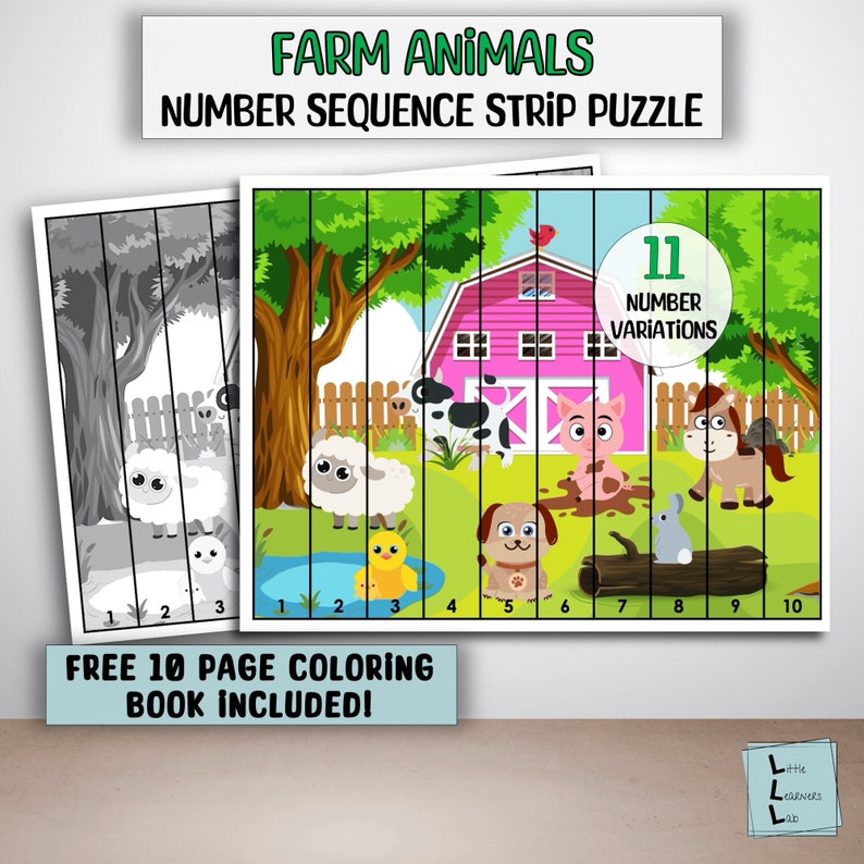 Skip Counting Puzzle, Montessori Math Printable, Kindergarten 1st Grade ...