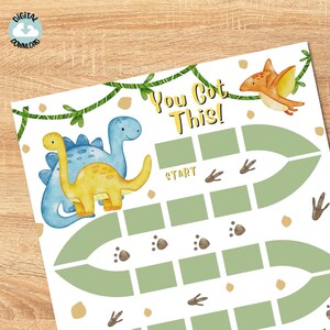 Dinosaur Reward Chart, Printable Dinosaur Kids Behavior Chart, Boys ...