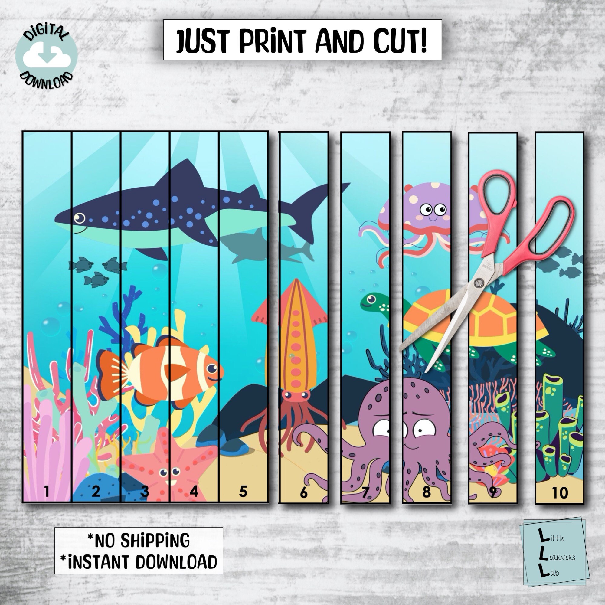 Skip Counting Puzzle, Montessori Math Printable, Kindergarten 1st Grade ...