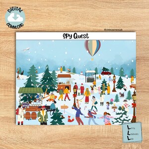 I Spy Summer Activity for Kids, Look and Find Game, Pre-k Printable ...