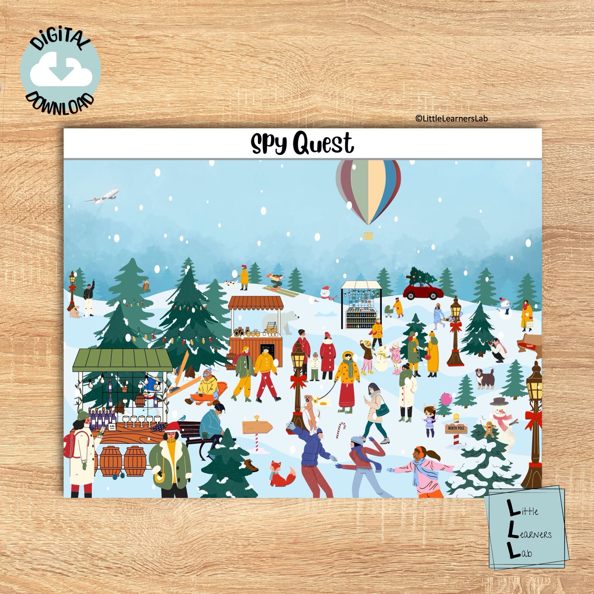 I Spy Summer Activity for Kids, Look and Find Game, Pre-k Printable ...