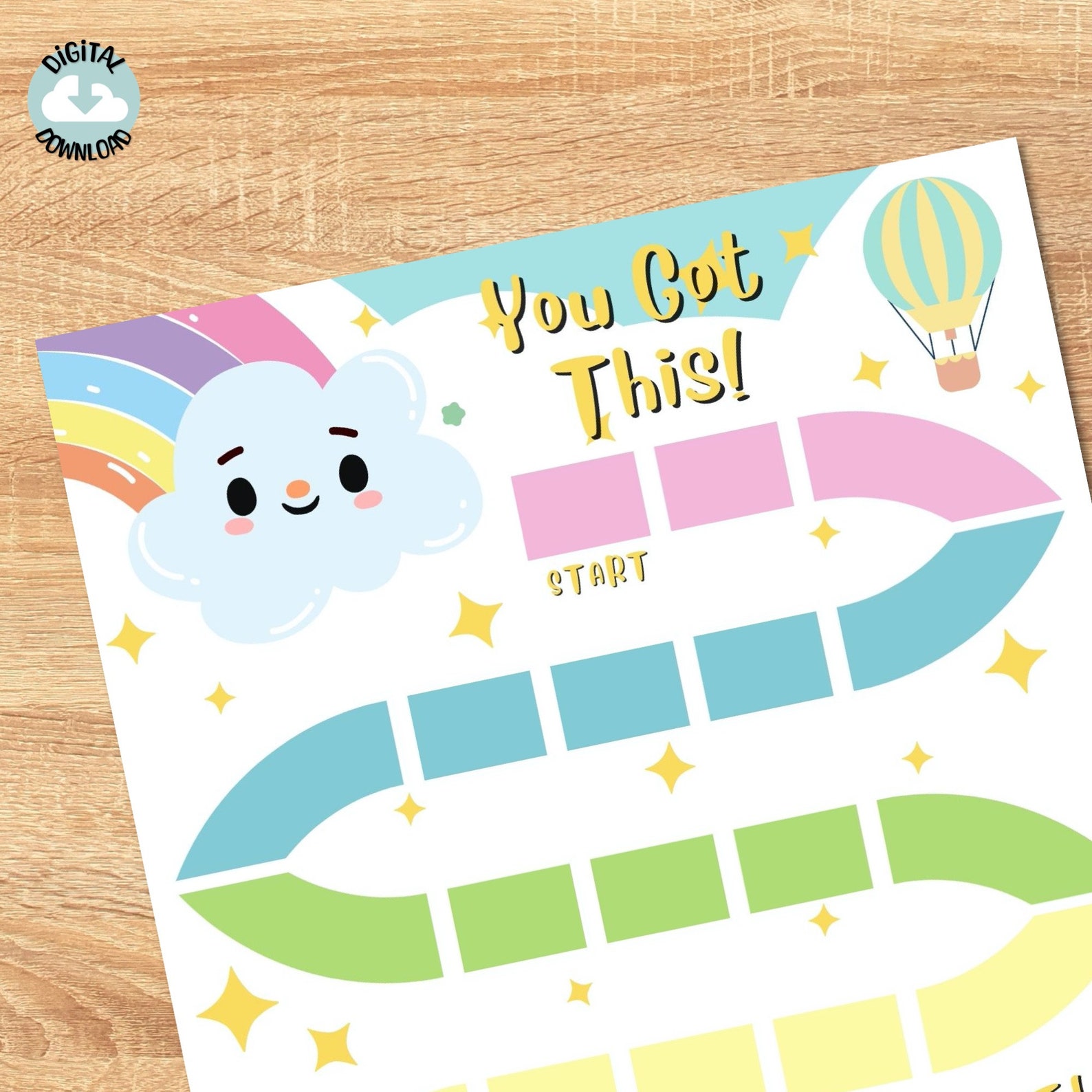 Printable Rainbow Reward Chart, Kids Behavior Chart, Kids Routine Chore ...