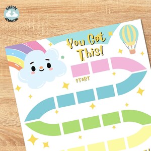 Printable Rainbow Reward Chart, Kids Behavior Chart, Kids Routine Chore ...