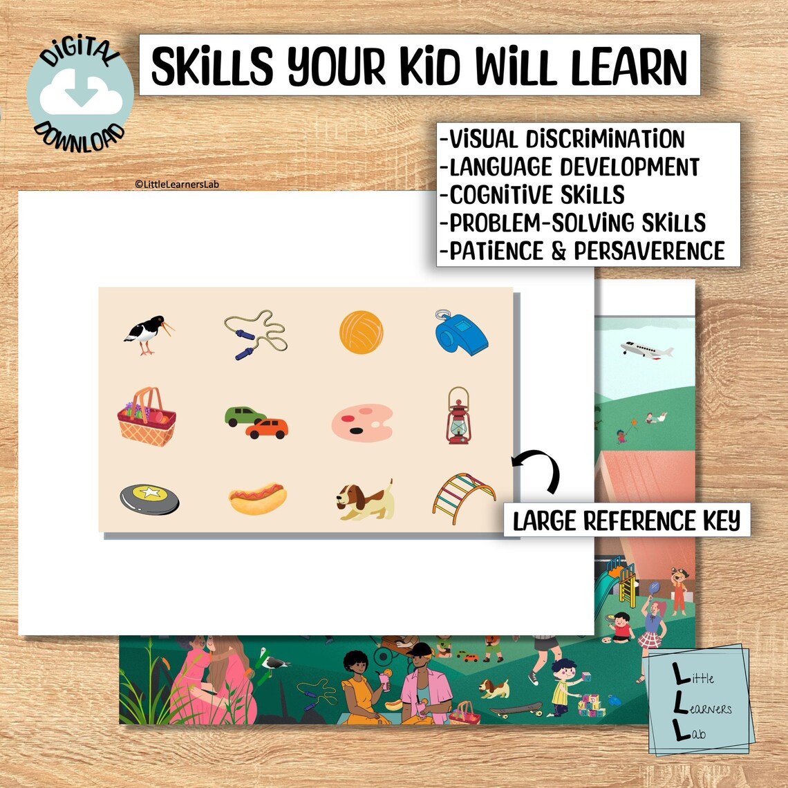 I Spy Summer Activity for Kids, Look and Find Game, Pre-k Printable ...