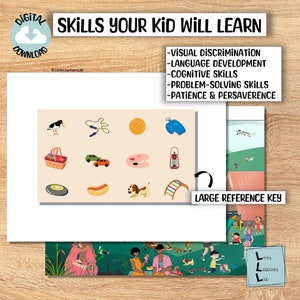 I Spy Summer Activity for Kids, Look and Find Game, Pre-k Printable ...