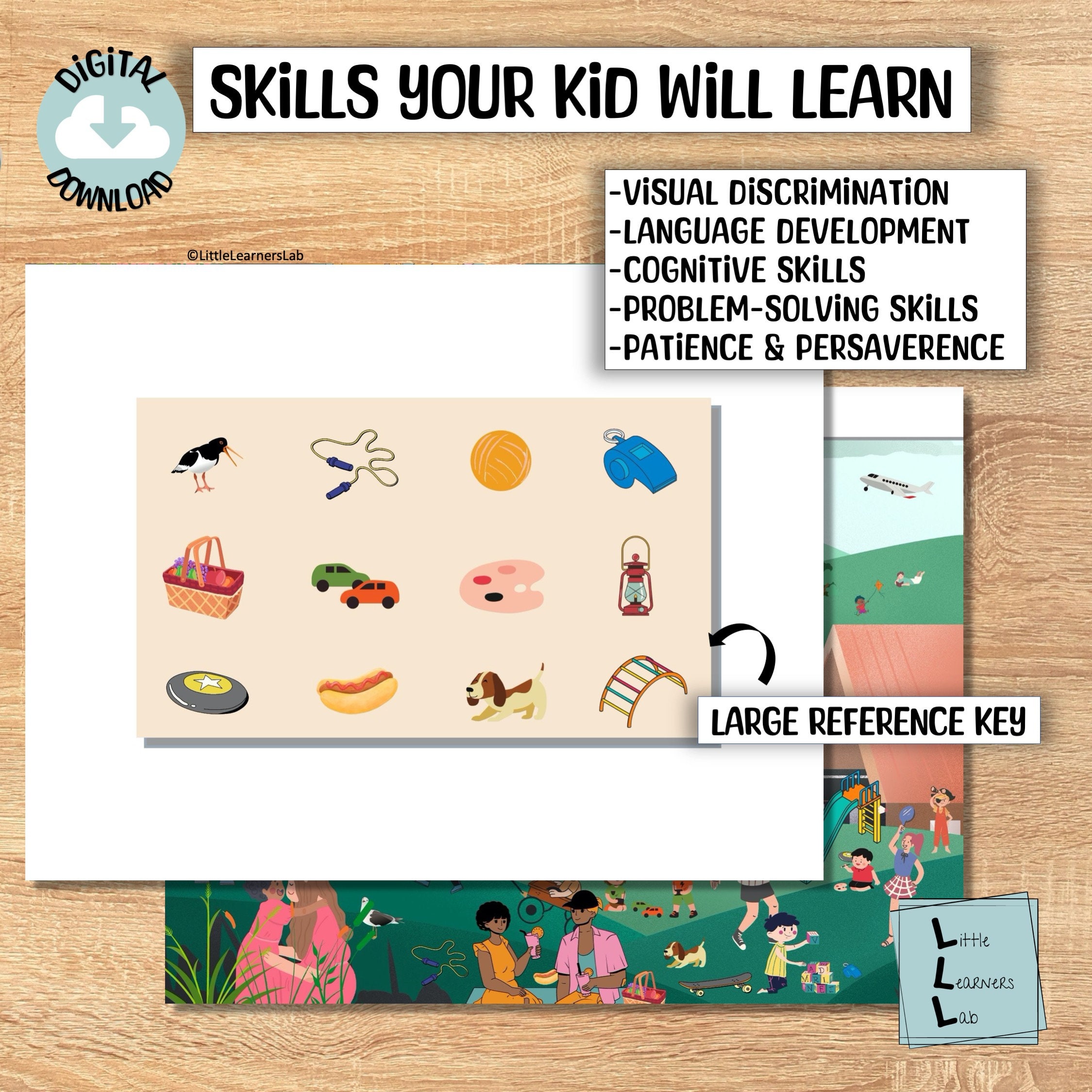 I Spy Summer Activity for Kids, Look and Find Game, Pre-k Printable ...