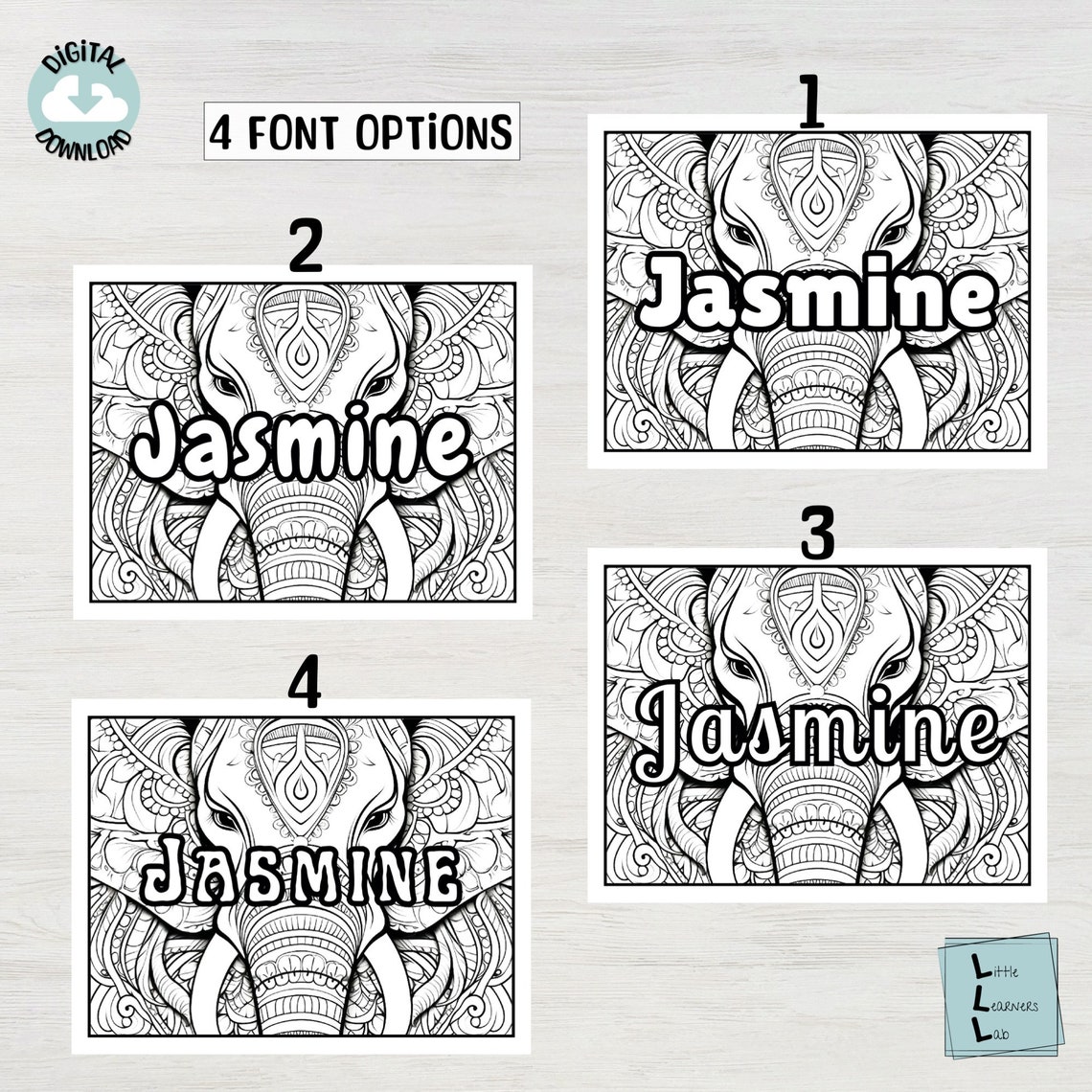 Printable Custom Name Coloring Page for Kids, Personalized Name ...