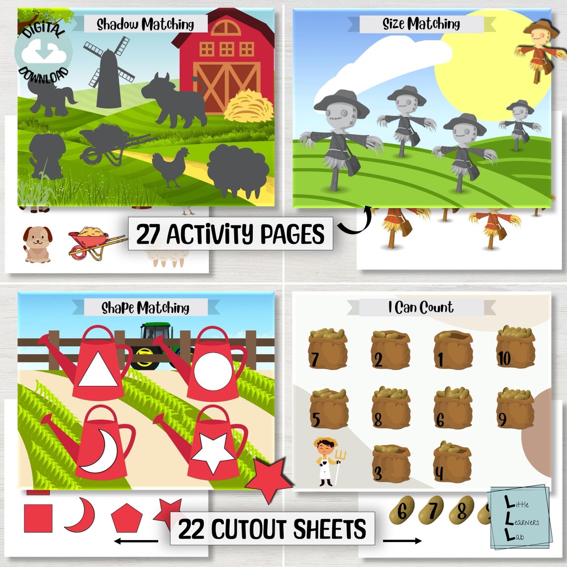 Personalized Farm Busy Book Learning Binder Preschool Busy Quiet Book ...