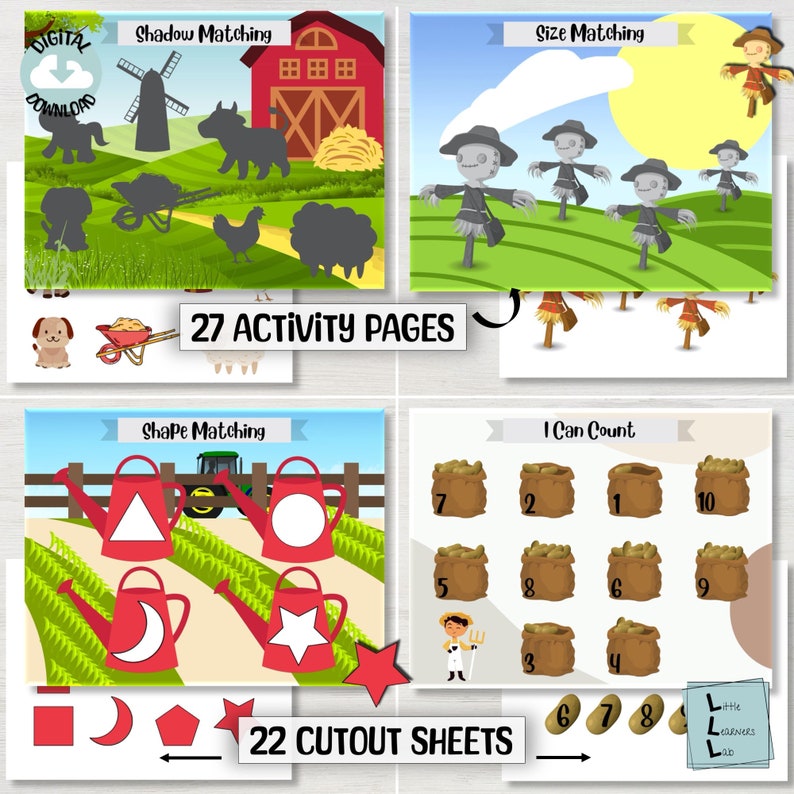 Personalized Farm Busy Book Learning Binder Preschool Busy Quiet Book ...