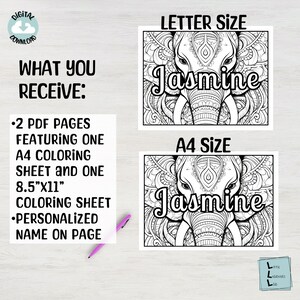 Printable Custom Name Coloring Page for Kids, Personalized Name ...