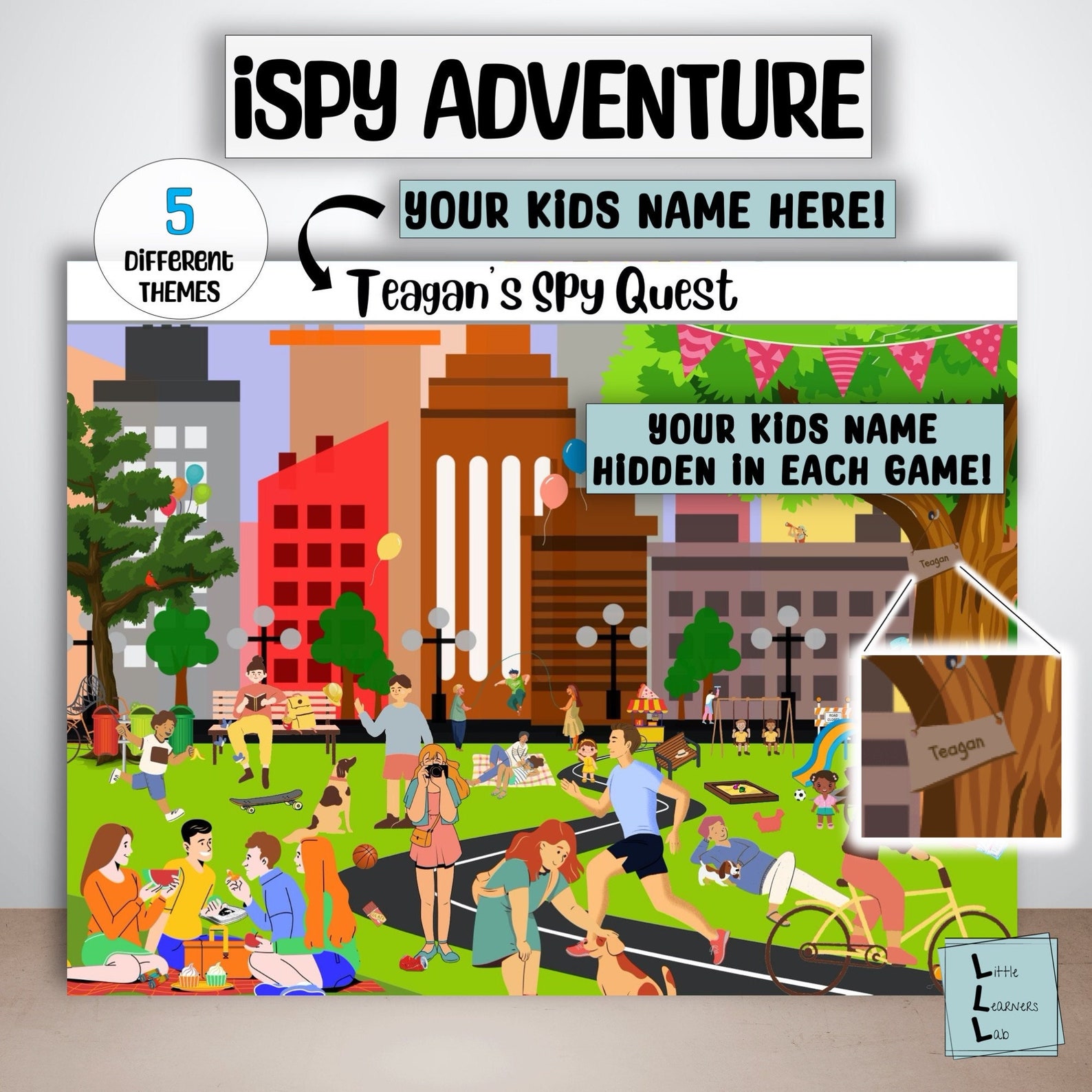 Personalized I Spy Activity for Kids, Custom Printable, I Spy Game, I ...