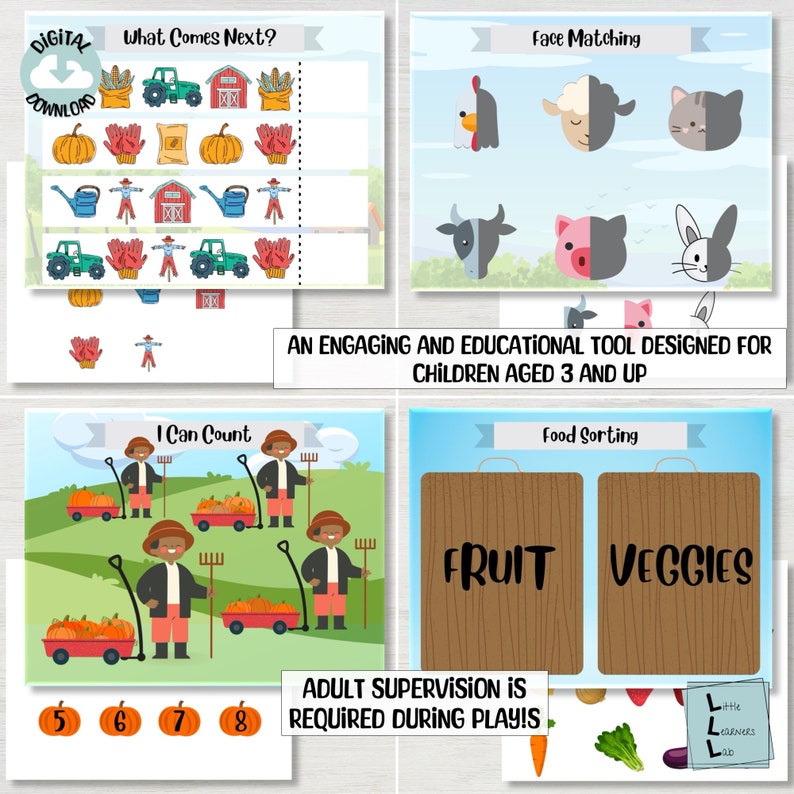 Personalized Farm Busy Book Learning Binder Preschool Busy Quiet Book ...