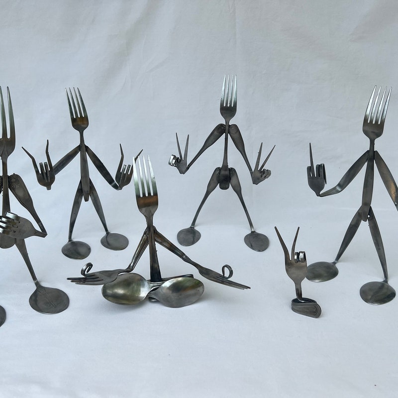 Silverware Art - Etsy