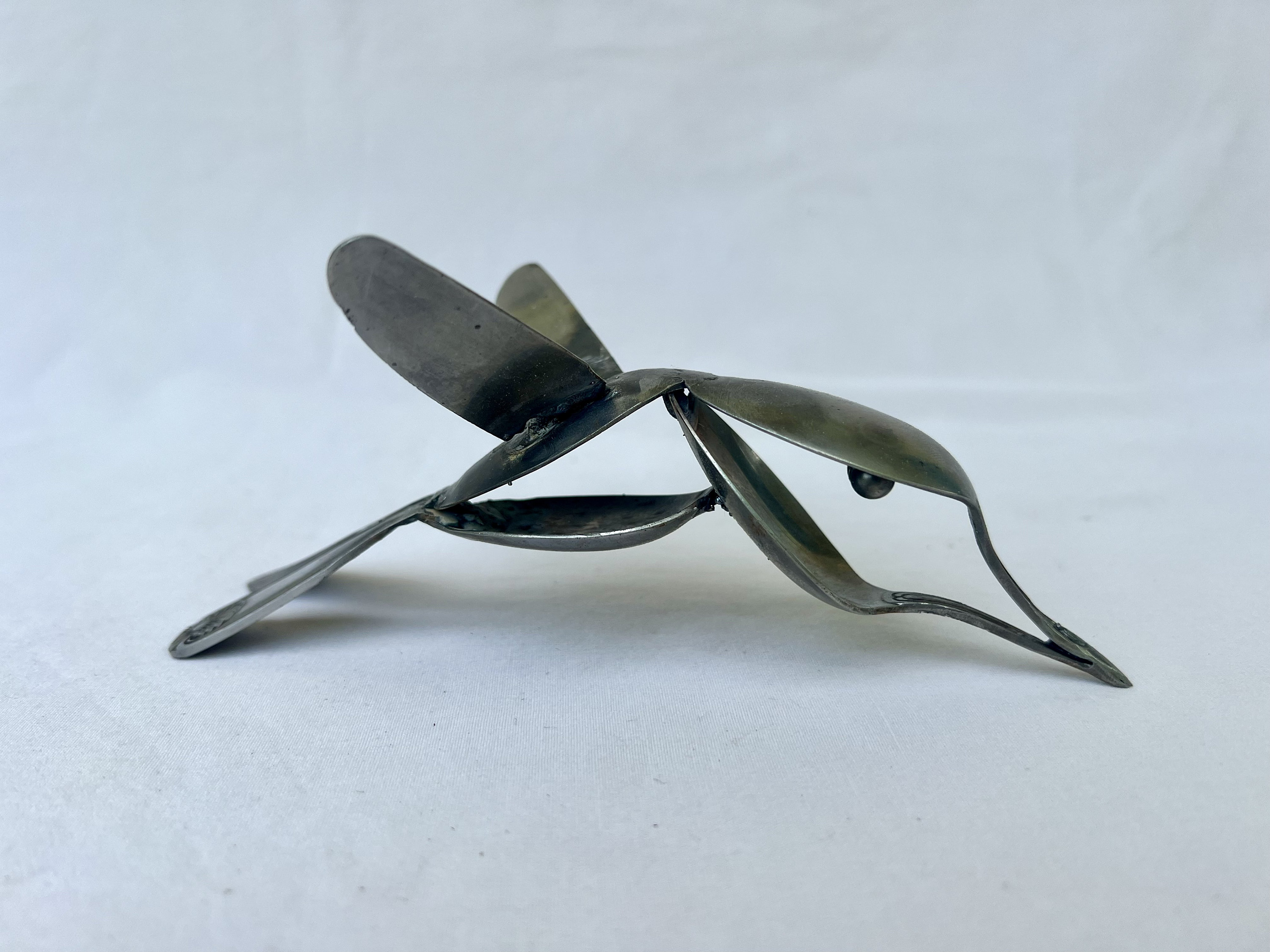 Welded Spoon Bird, Welded Spoon Hummingbird, Metal Sculpture, Garden ...