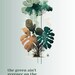 Poster Vegetation Plants, Motivational Saying, Set of 2 Digital Arts ...