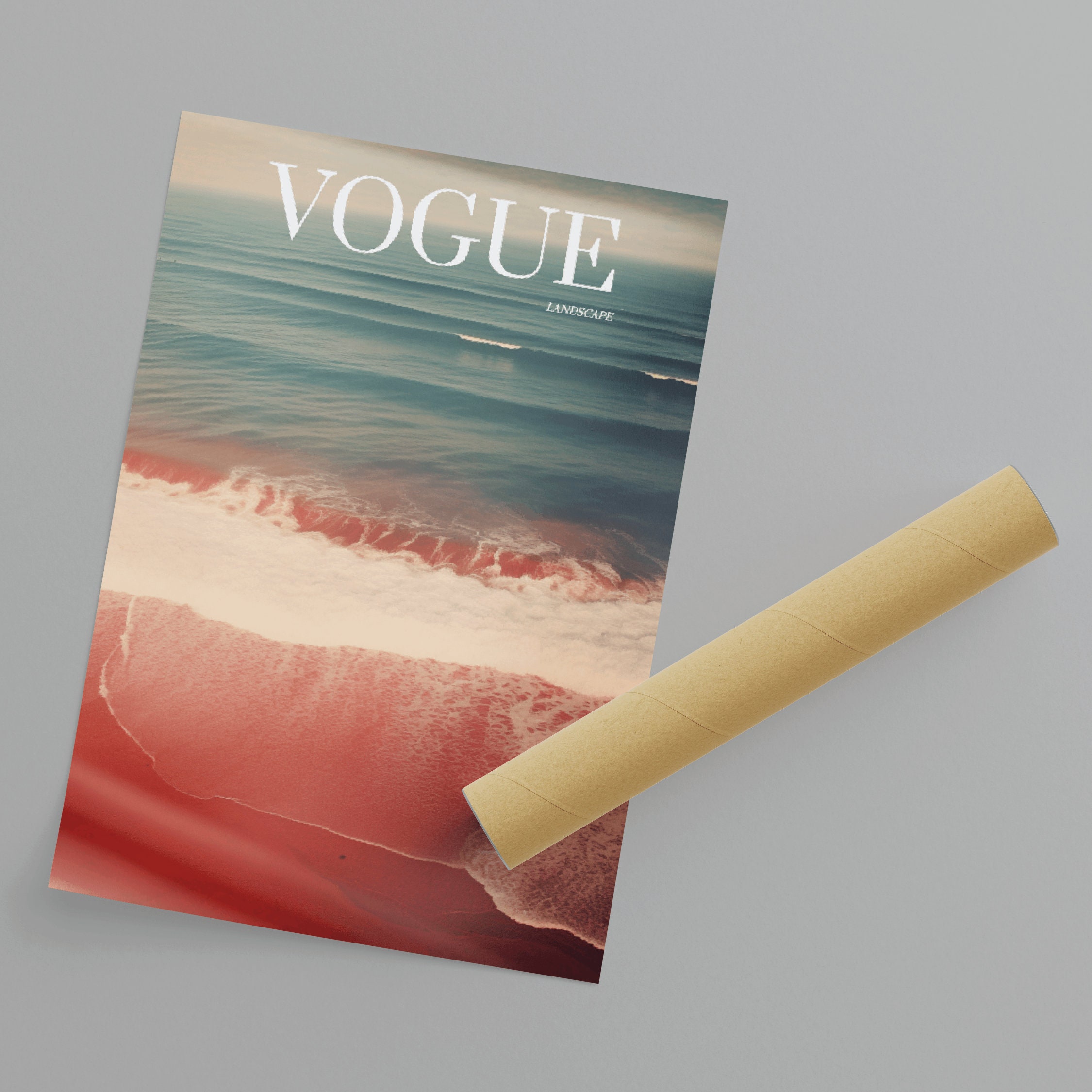 Vogue Wall Art, Trendy Poster, Beach Ocean Wall Art for Home Decoration ...