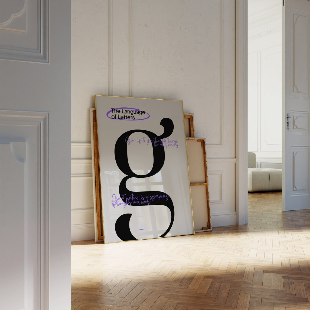 Minimalist Poster, Modern Graphic Design, Word Wall Art Poster, Home ...