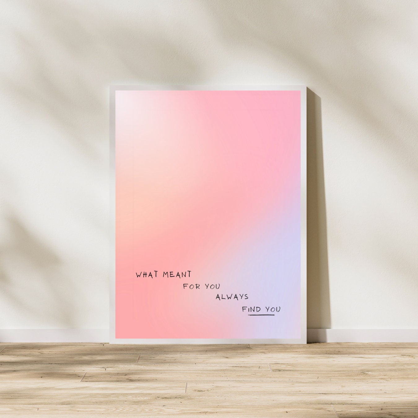 Positive Affirmation Art Print, Pink Lilac Aura Poster - Etsy