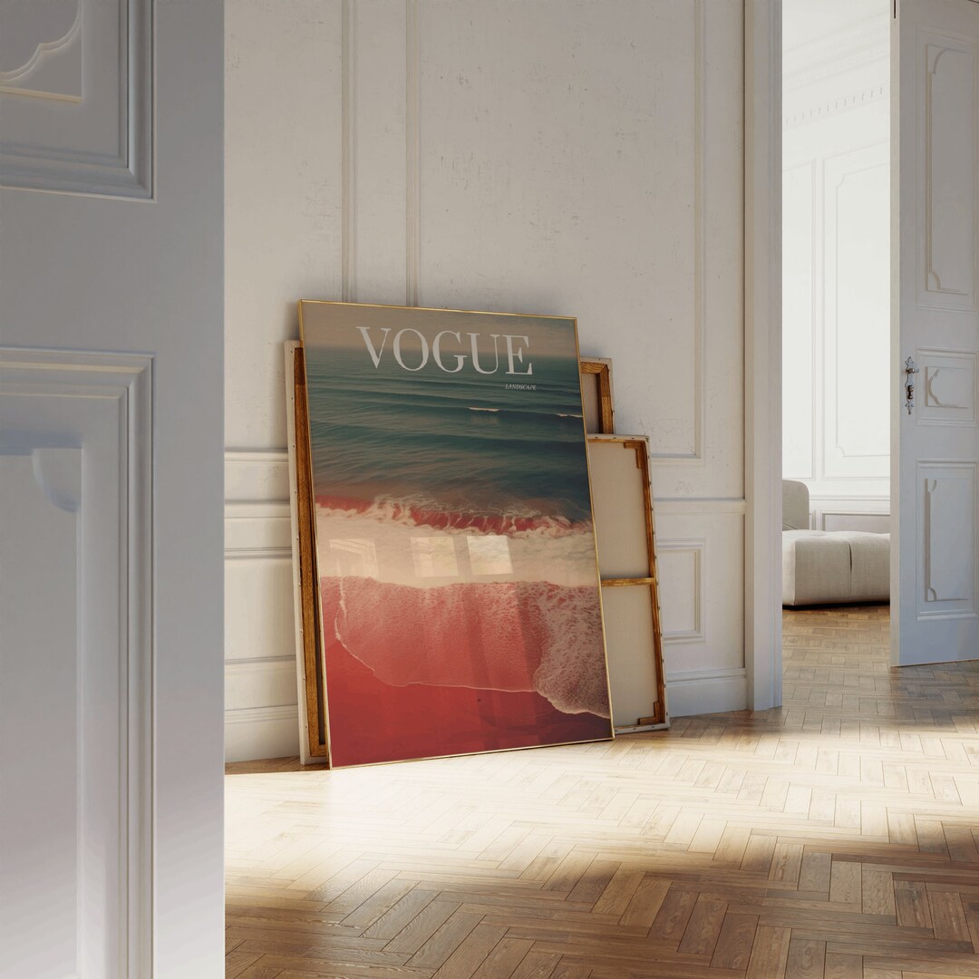 Vogue Wall Art, Trendy Poster, Beach Ocean Wall Art for Home Decoration ...