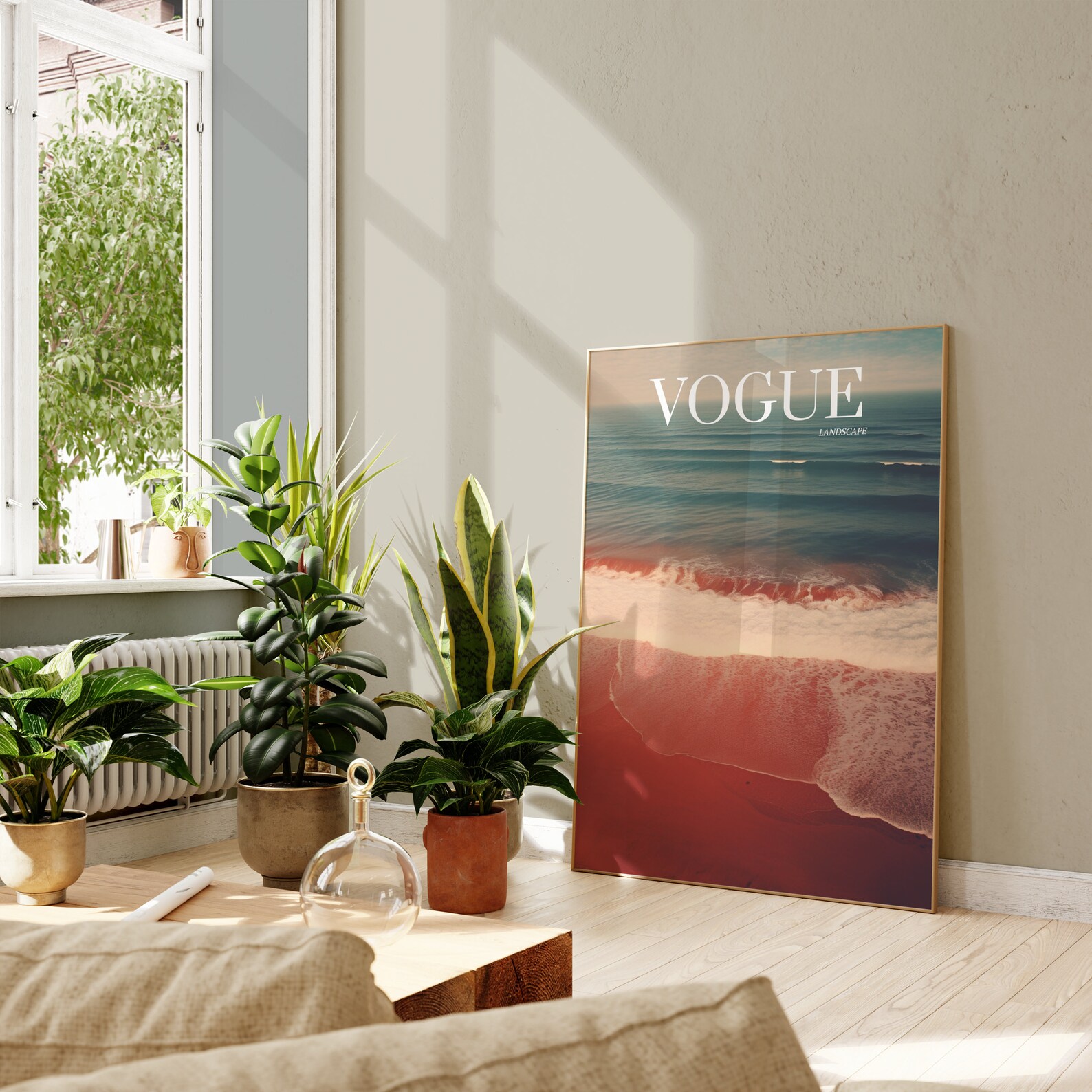 Vogue Wall Art, Trendy Poster, Beach Ocean Wall Art for Home Decoration ...