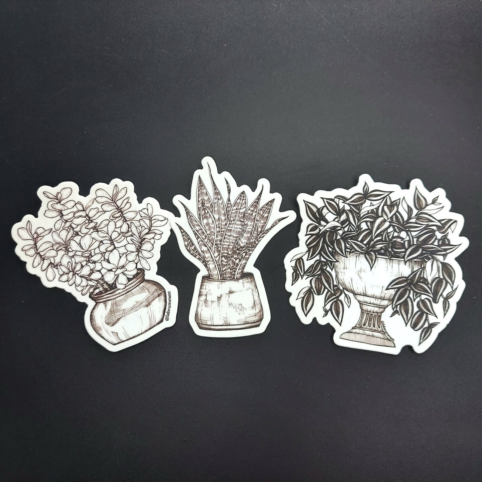 3 Inch Stickers / Potted Plants - Etsy