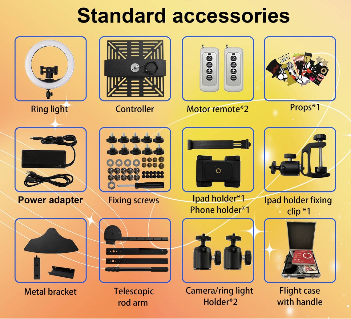 NEW OVERHEAD 360 Photo Booth automatic Spinner With Trussels & Remote ...