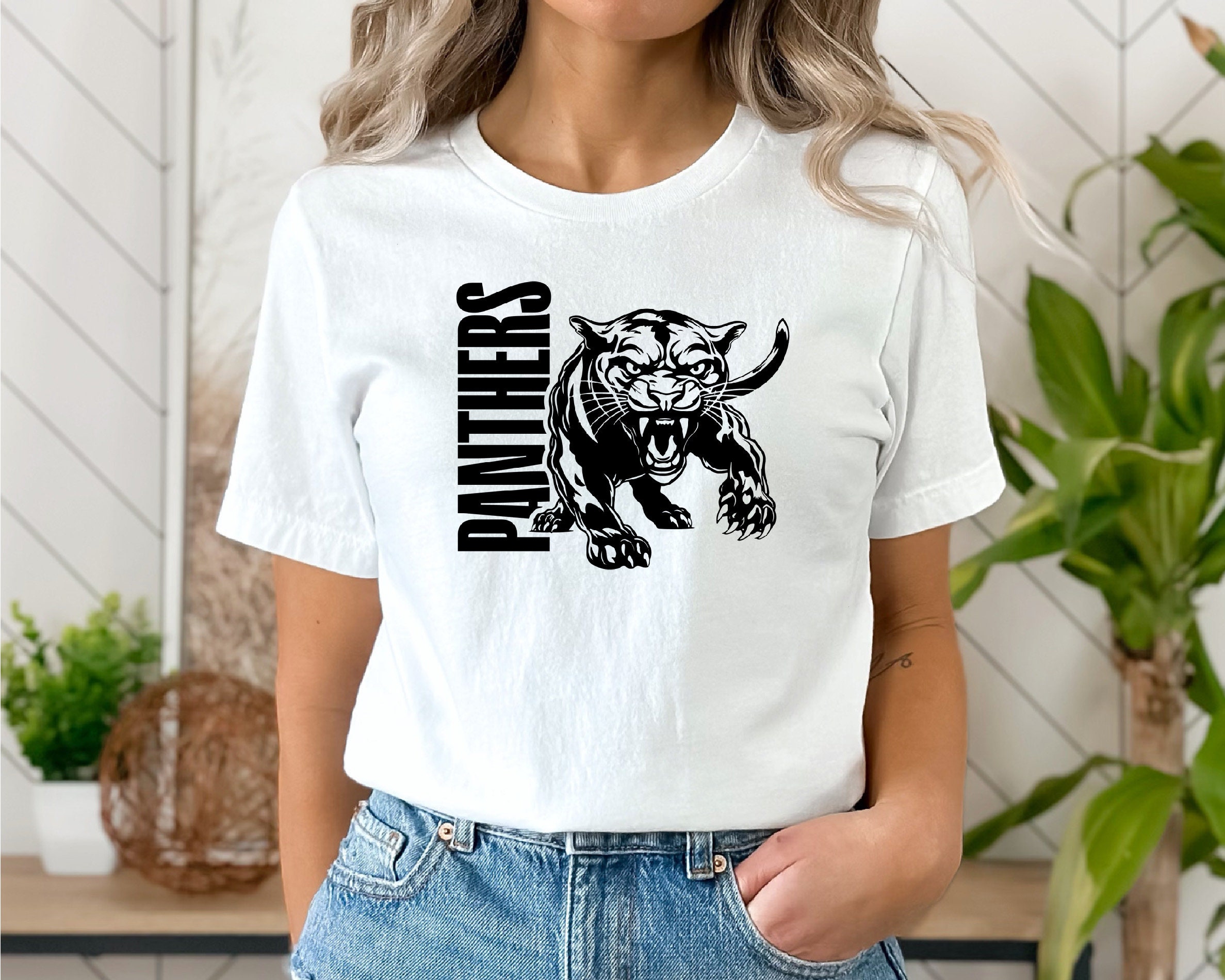 Panthers SVG, Panthers Football Shirt, Panther Mascot SVG, Panthers ...