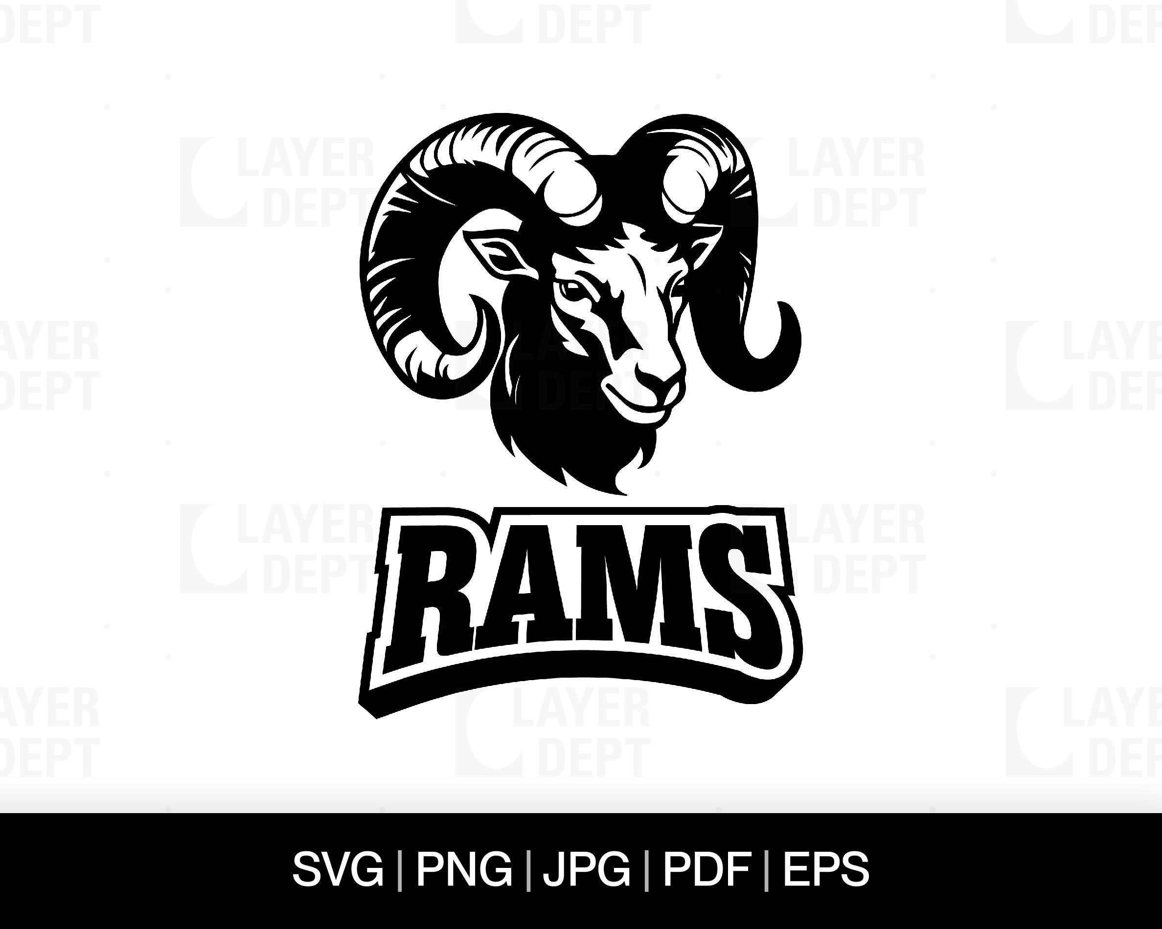 Ram Svg Ram Shirt Svg Ram Football School Mascot Ram Svg School Spirit ...