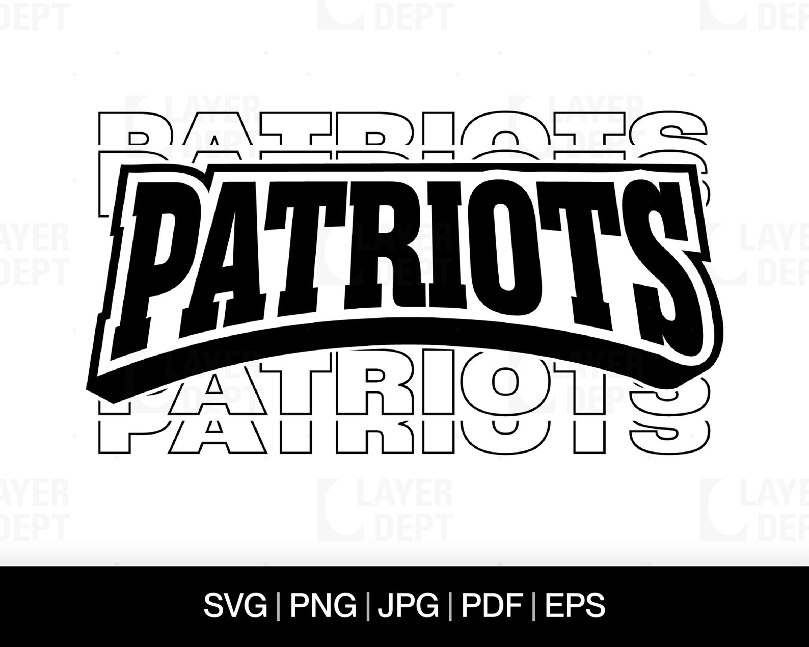 Patriot Mascot SVG: School Spirit Design (digital Files) - Etsy