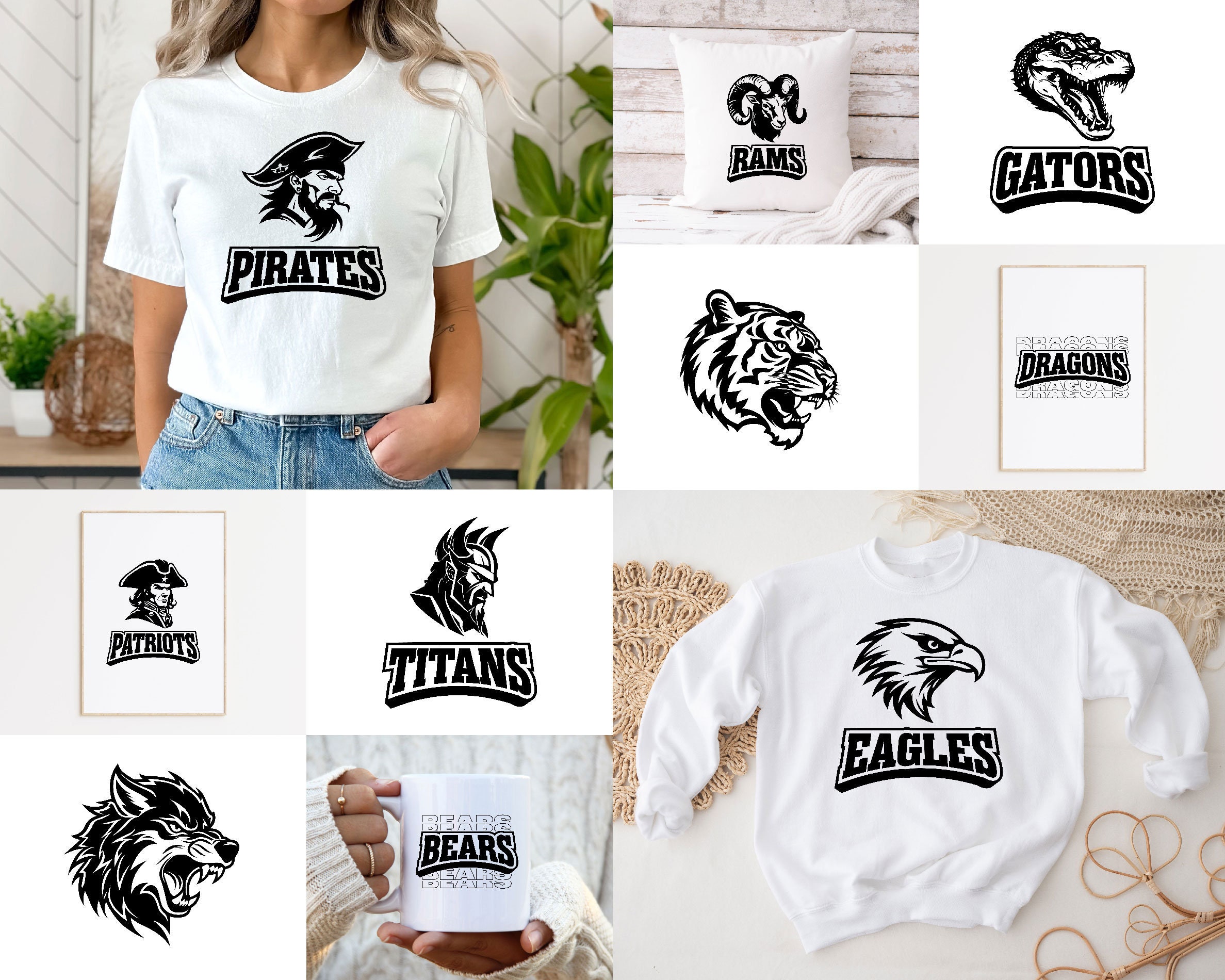 200+ Mascot SVG Bundle Mascot Head SVG Mascot Shirts Mascot Football ...