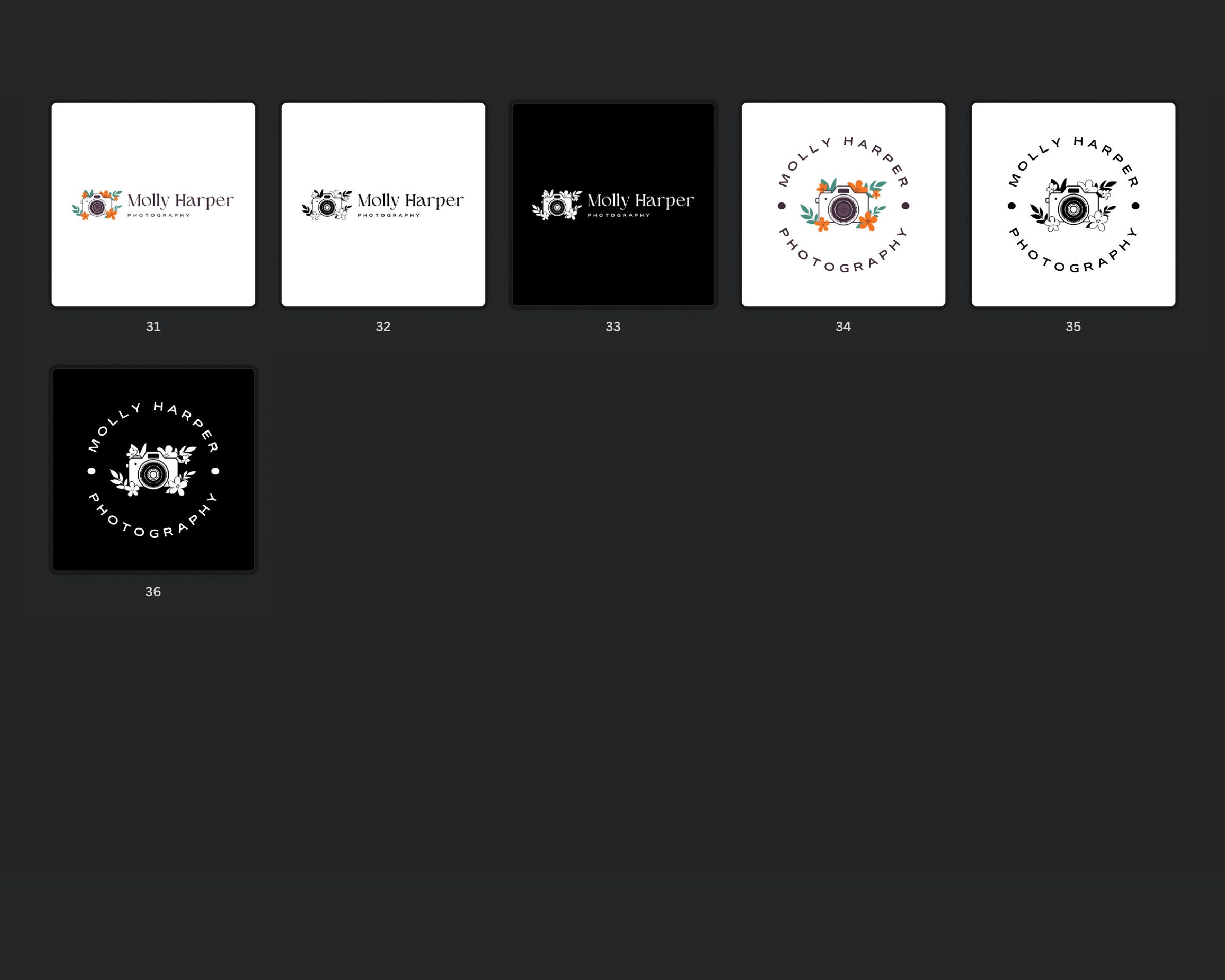 Editable Photography Logo Design, DIY Modern Canva Logo, Custom Logo ...