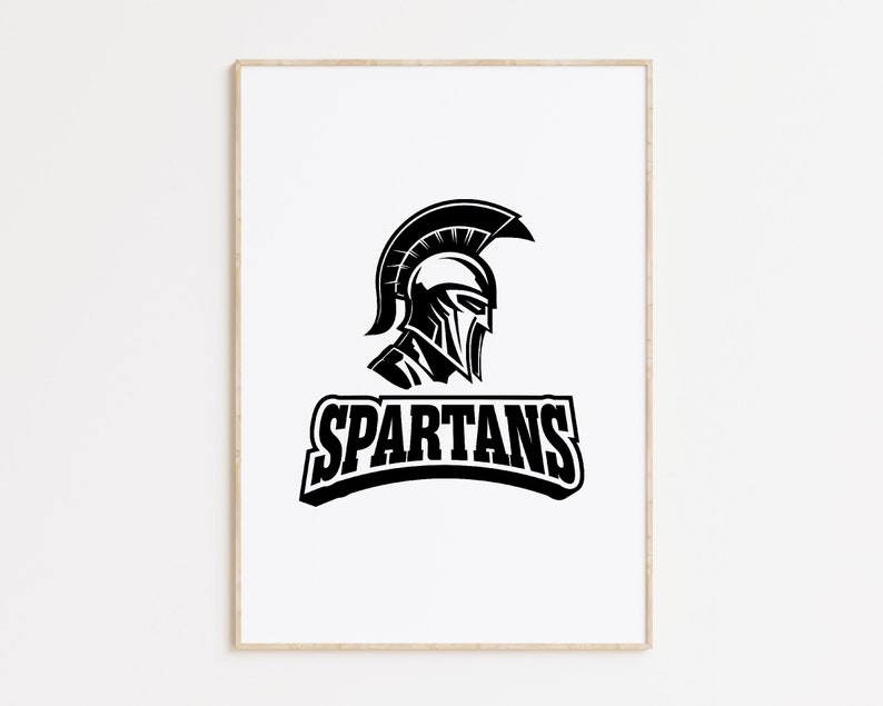 Spartan Mascot SVG: School Spirit, Football Design (digital Files) - Etsy