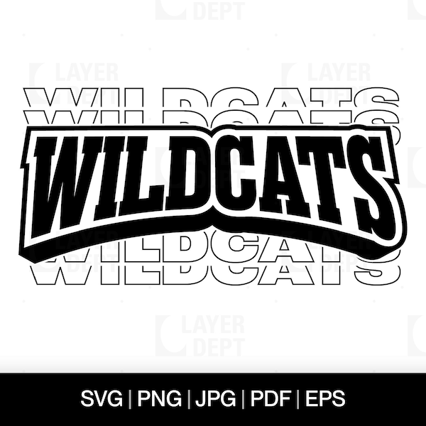 Wildcats Football Svg - Etsy