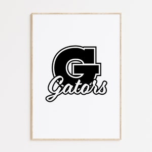 Gator Svg Gator Shirt Svg Gator Football School Mascot Gator Svg School ...