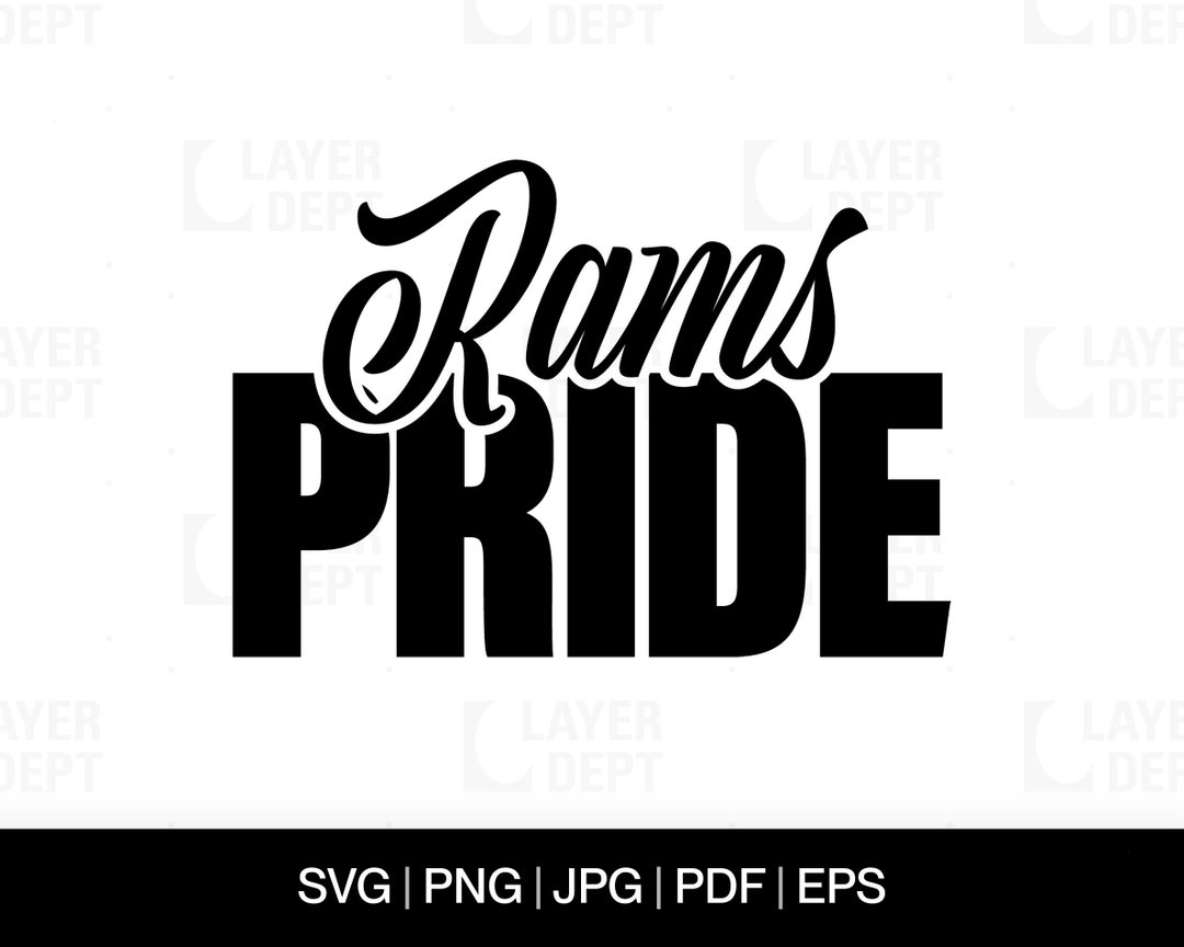 Rams Pride SVG Rams Shirt Ram Mascot SVG Rams Clipart Rams - Etsy