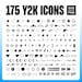 Y2K Icon Pack: Retro-futuristic Vector Graphics (SVG, PNG, Ai) - Etsy